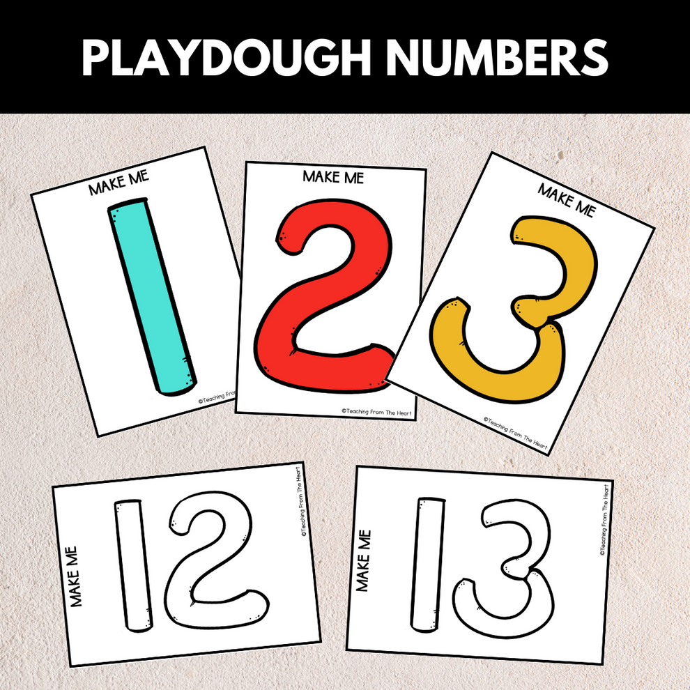 Playdough Numbers – Teaching From The Heart