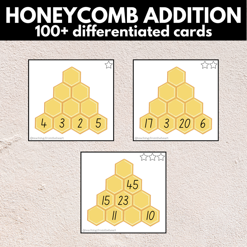 Honeycomb Addition – Teaching From The Heart