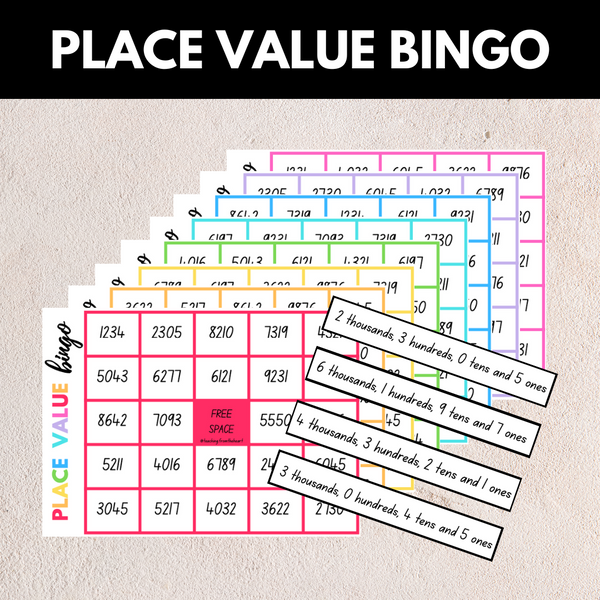 Place Value Bingo – Teaching From The Heart