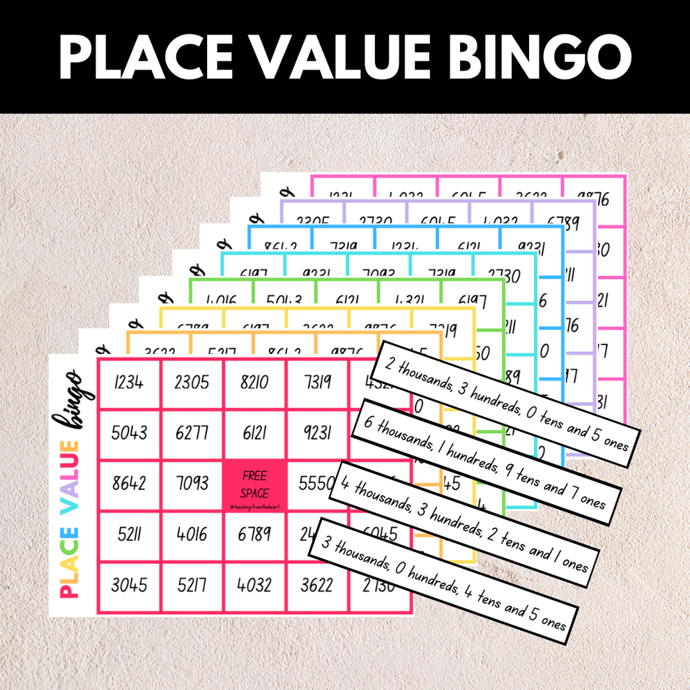 Place Value Bingo – Teaching From The Heart